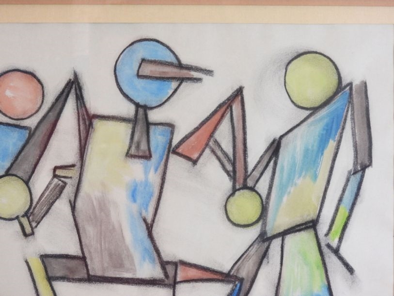 Varvara Stepanova | Composition with figures | MutualArt