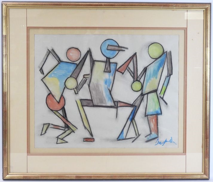 Varvara Stepanova | Composition with figures | MutualArt