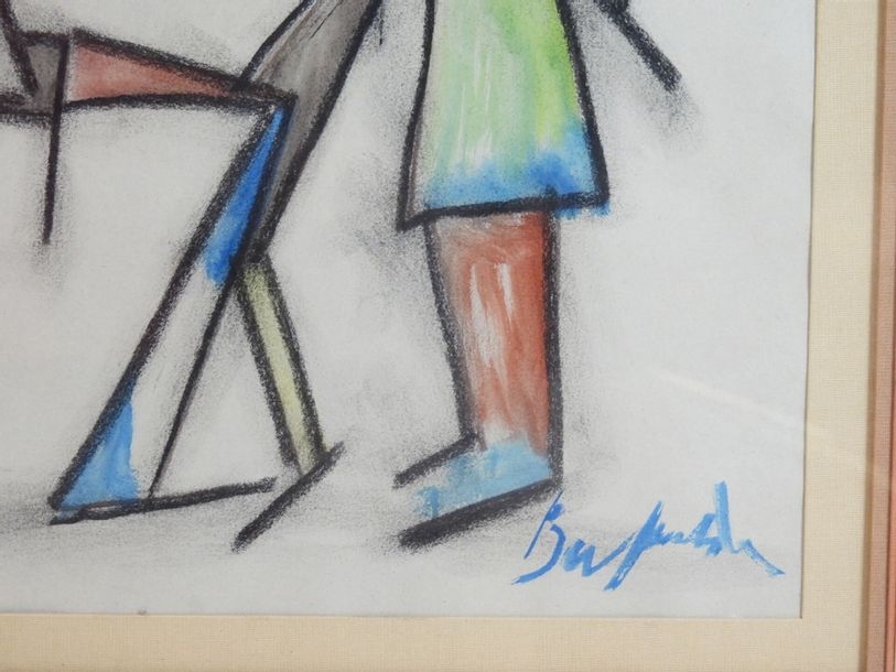 Varvara Stepanova | Composition with figures | MutualArt