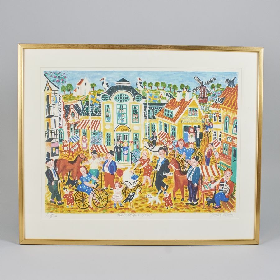 Gunilla Mann | Marknadsliv i Sjöbo | MutualArt