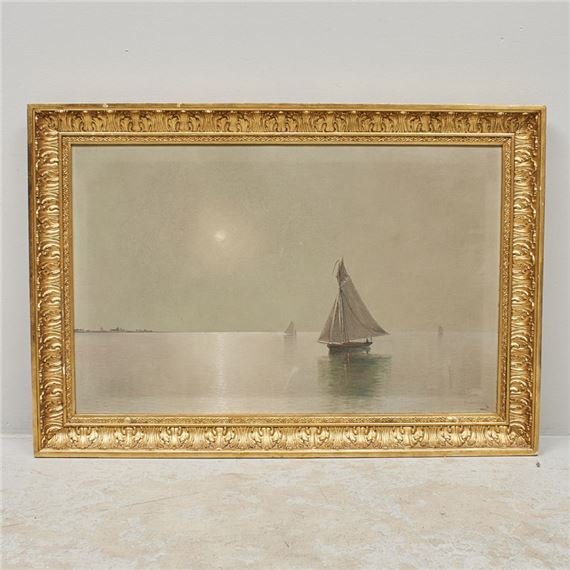 Erik Abrahamsson | Segelbåt på hav (1900) | MutualArt