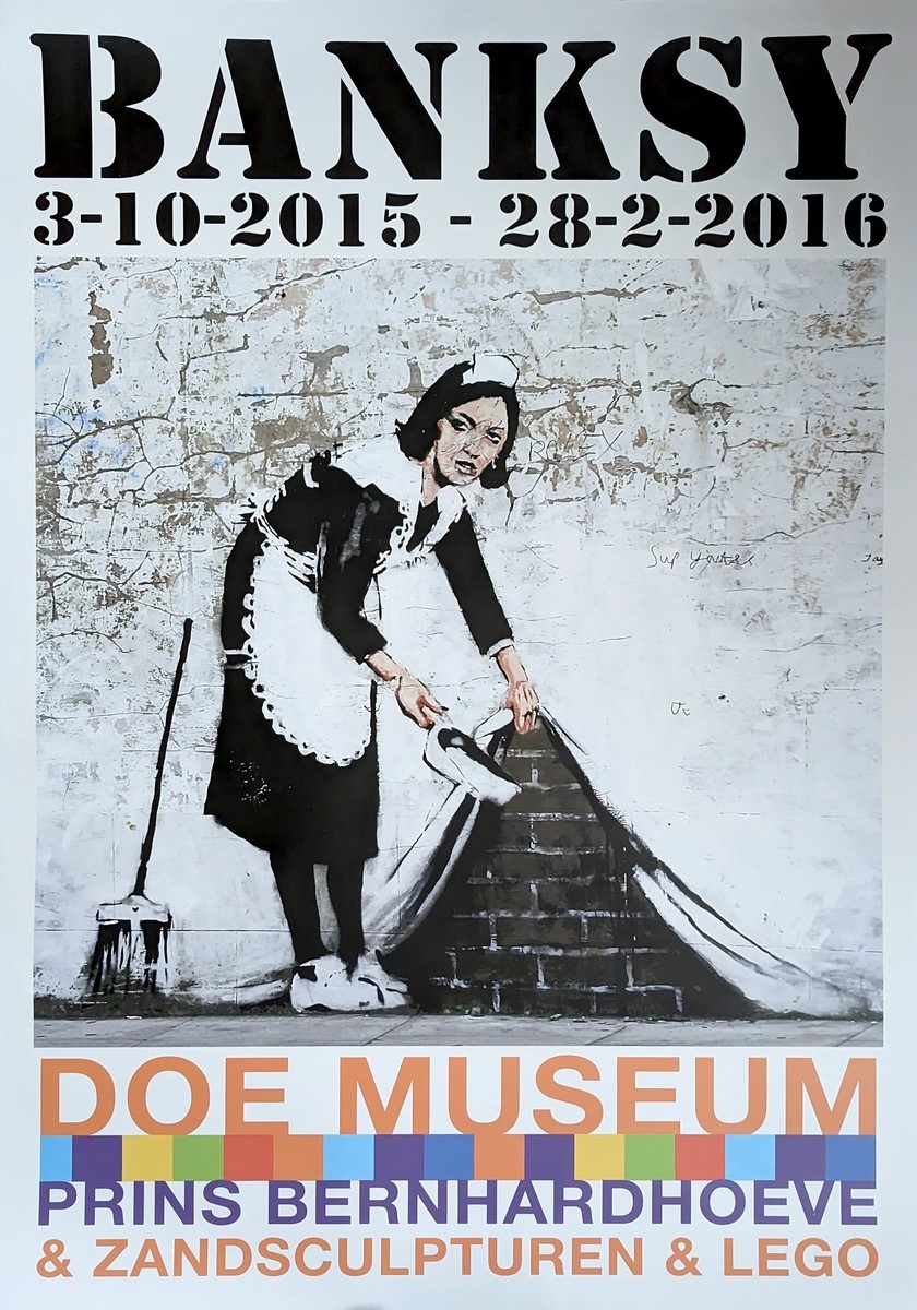 Banksy | Official poster for the Doe Museum exhibition (2016) | MutualArt