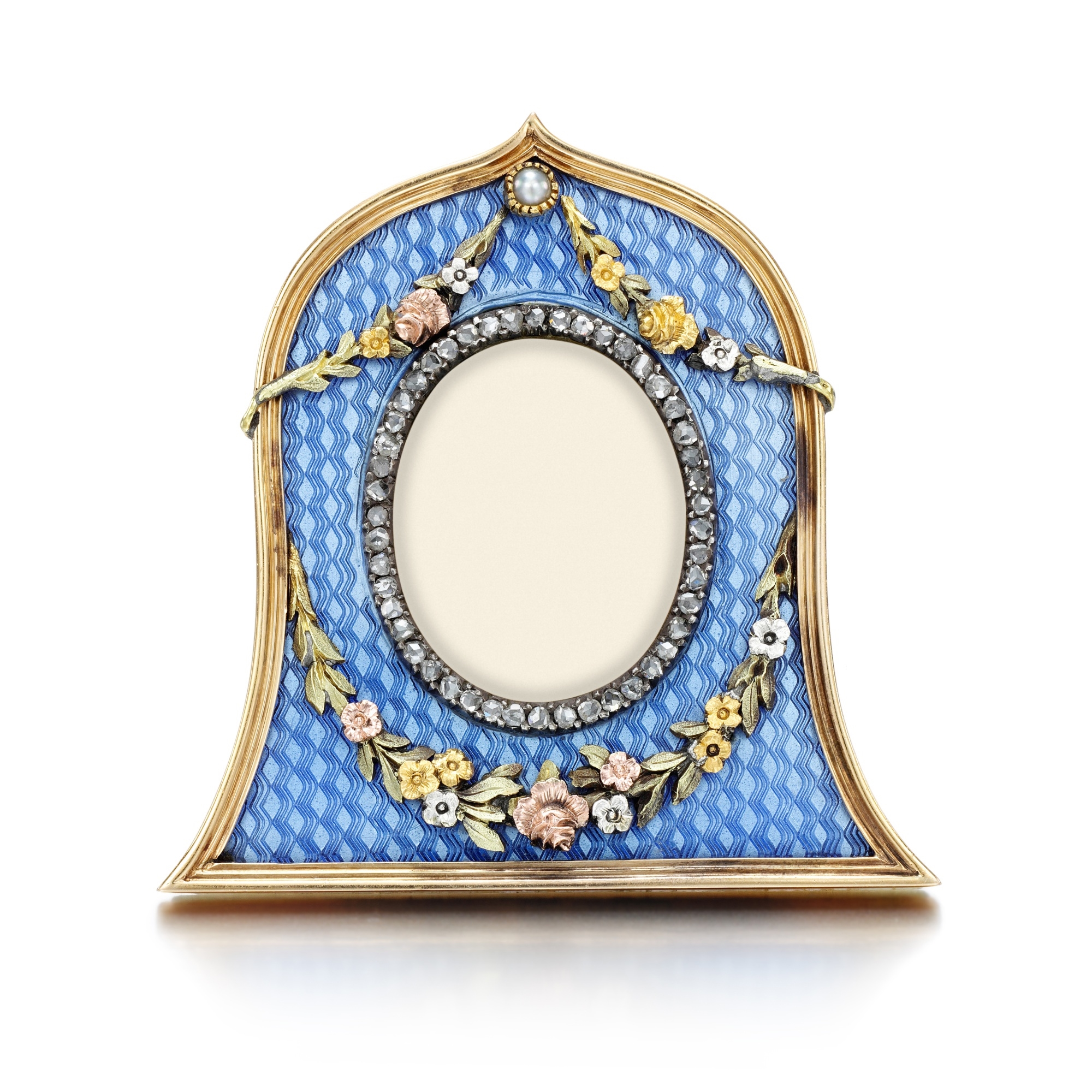 Fabergé | A Fabergé jewelled varicoloured gold and silver-mounted ...