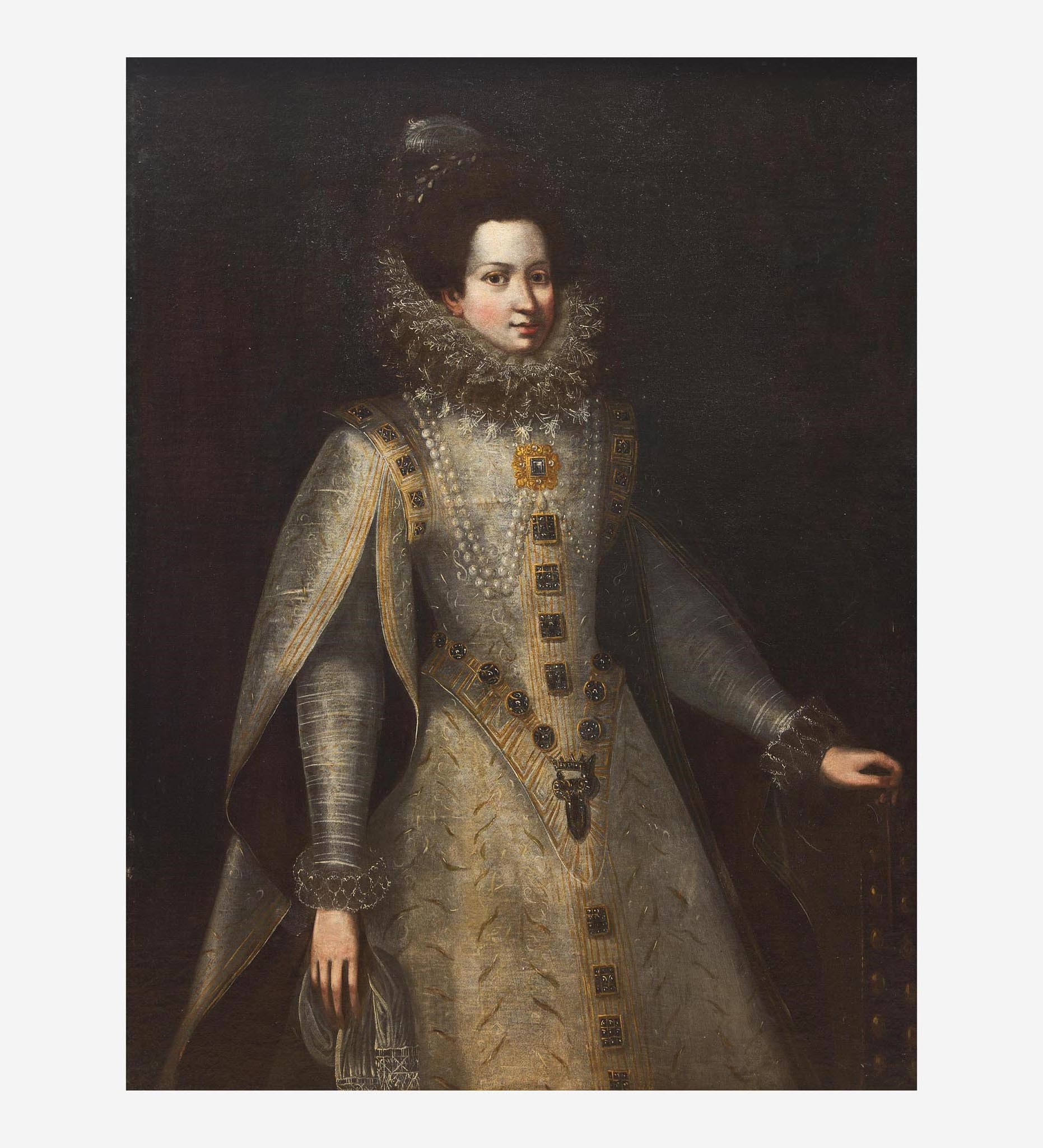 Juan Pantoja de la Cruz | Portrait of Maria Manuela (First Wife of ...