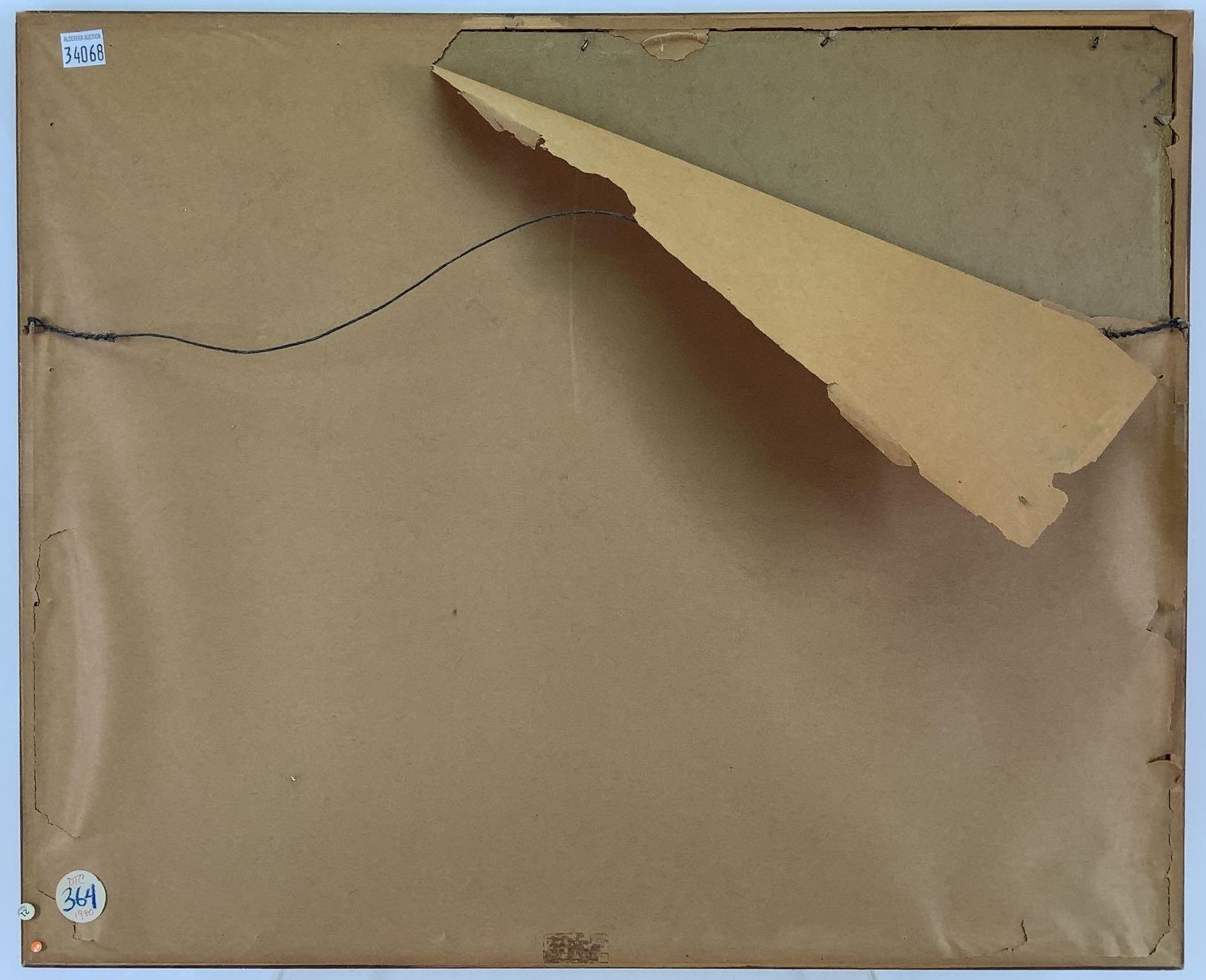 Ray Coakley | Rural landscape with stucco farmhouse | MutualArt