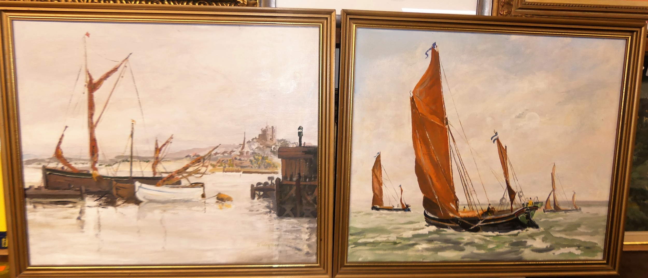 David Weston | Boats in harbour | MutualArt