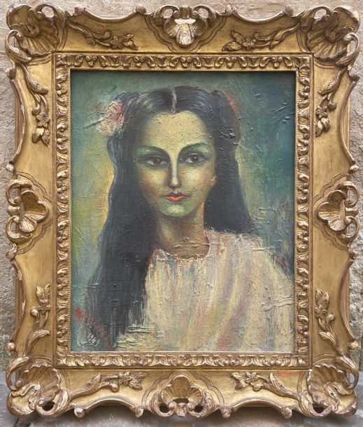 Jean Raffy le Persan | Portrait de jeune fille | MutualArt