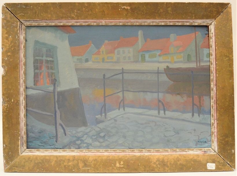 Hazel Finck | The Bergues canal | MutualArt