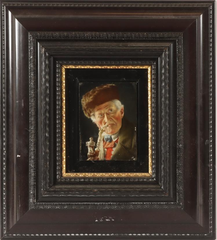 Carl Heuser | Piprökande man | MutualArt