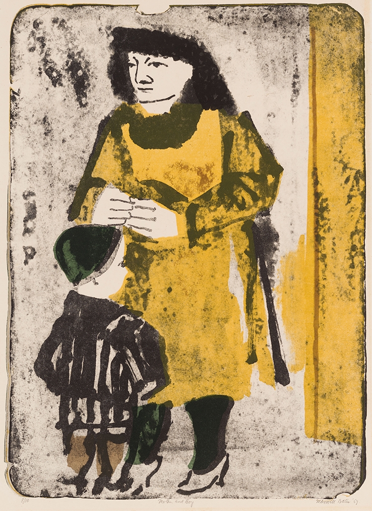 Maxwell Bennett Bates | Mother and Boy (1957) | MutualArt