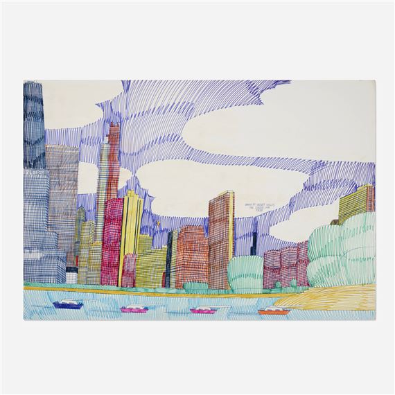 Wesley Willis | The Shore Line (1993) | MutualArt