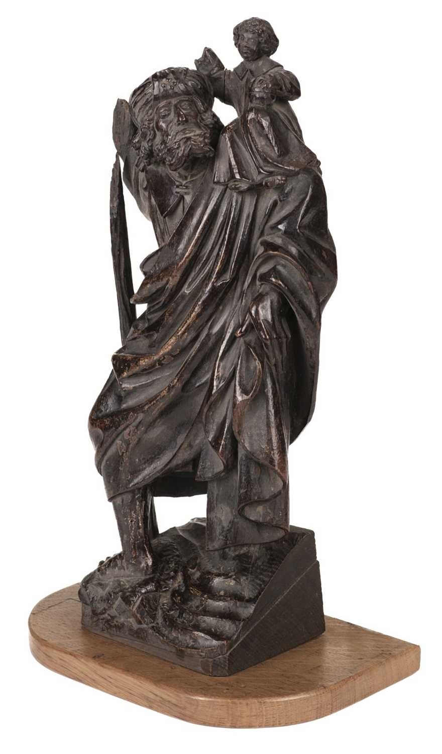 Netherlandish School, 16th Century | St Christopher carrying the Christ ...