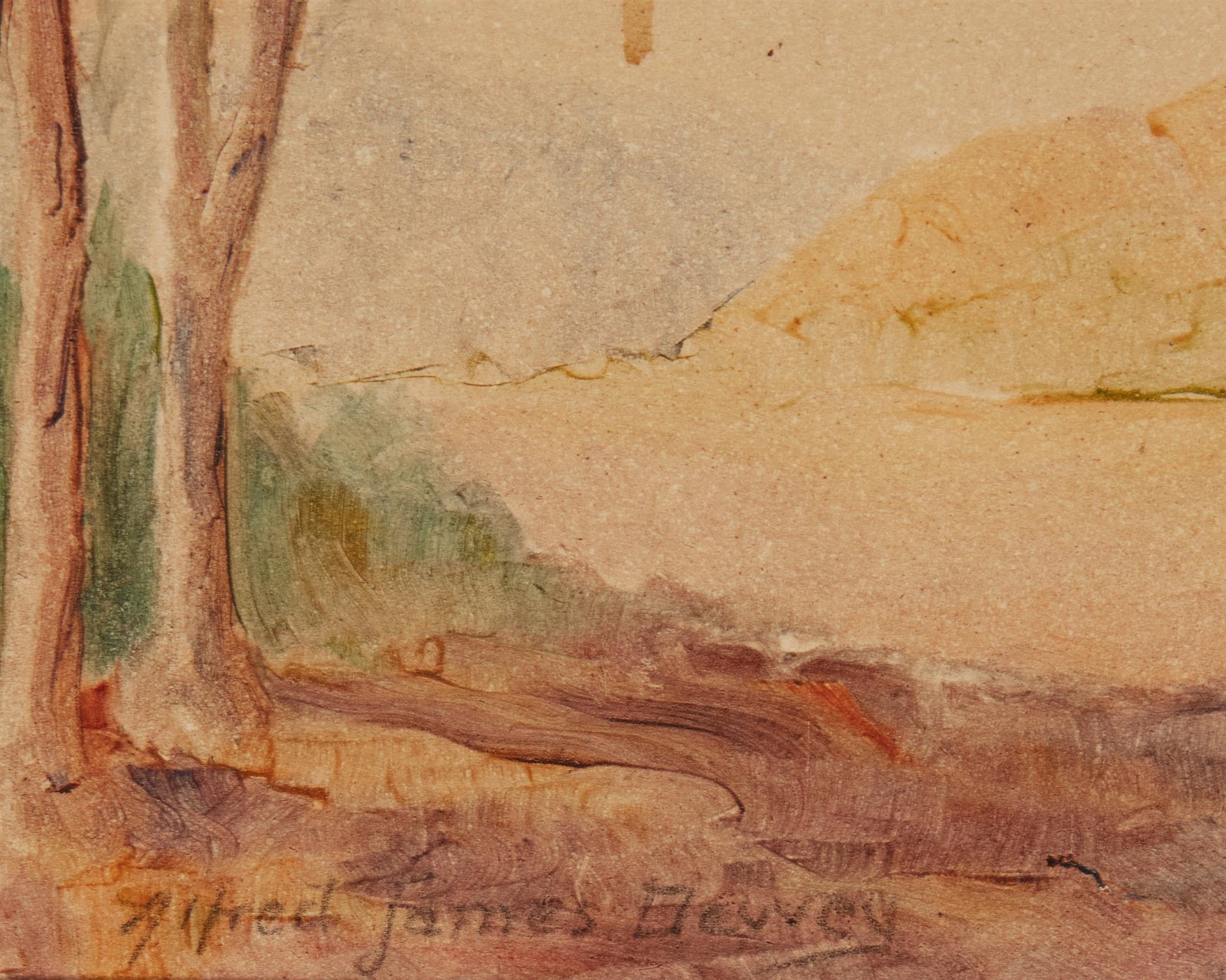 Alfred James Dewey | Eucalyptus trees in a landscape | MutualArt