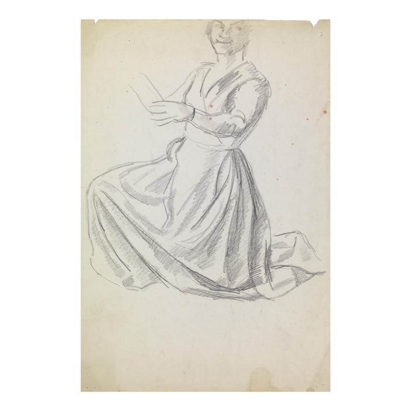 Ubaldo Oppi | Kneeling figure | MutualArt