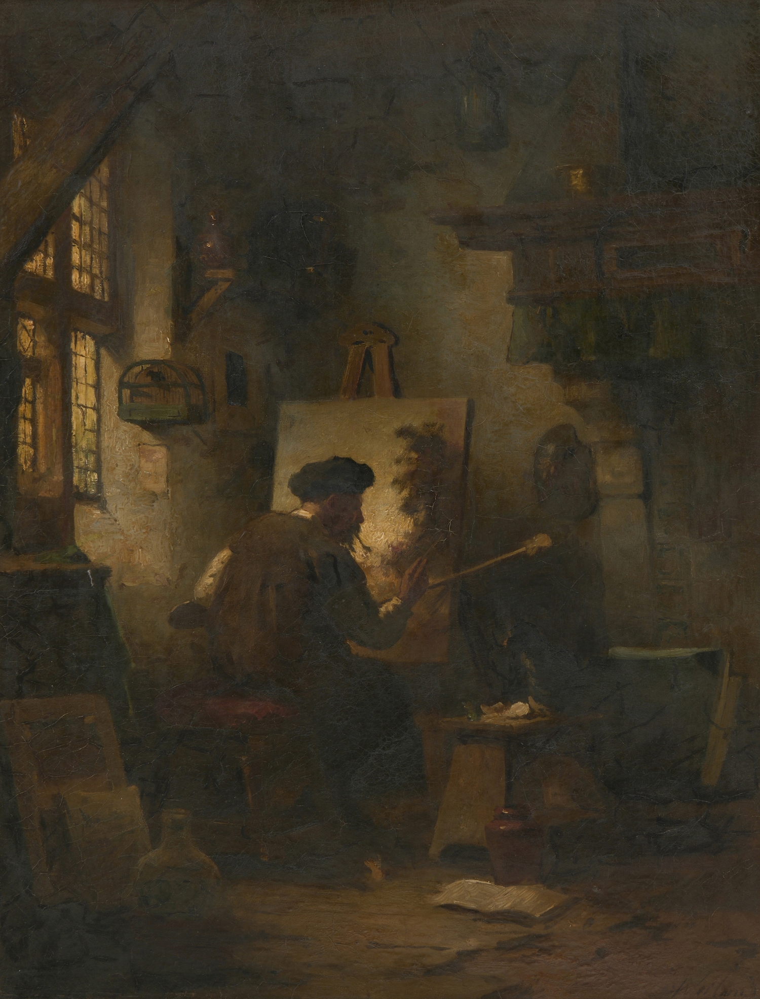 Johannes Weiland | A painter at work in his studio | MutualArt