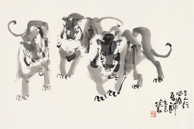 Leng Jun | Portrait of Xiao Jiang (2011) | MutualArt