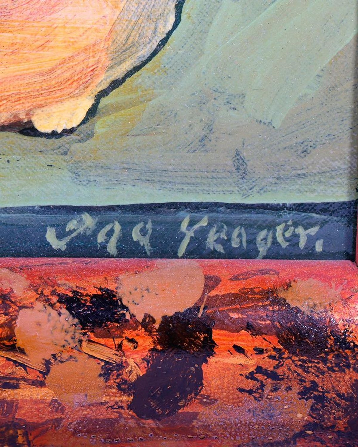 Ira Yeager | Still life with portrait teapot and pears | MutualArt