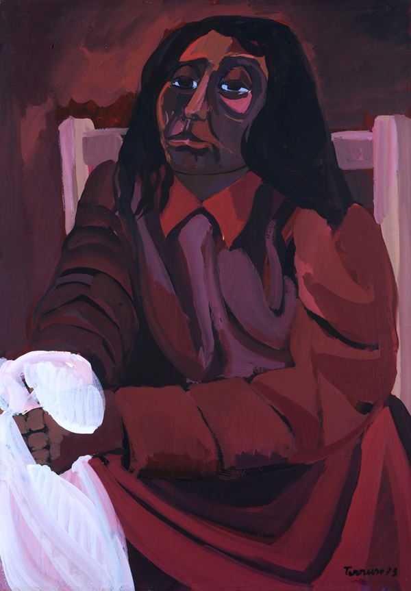 Saverio Terruso | Female figure, 1973 (1973) | MutualArt