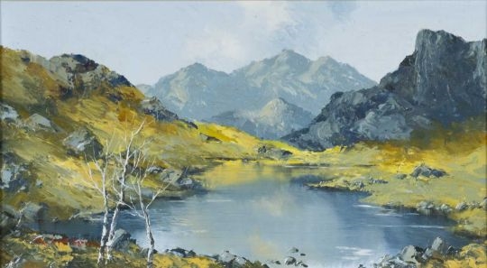 Charles Wyatt Warren | Snowdon from Llyn Nantlle | MutualArt