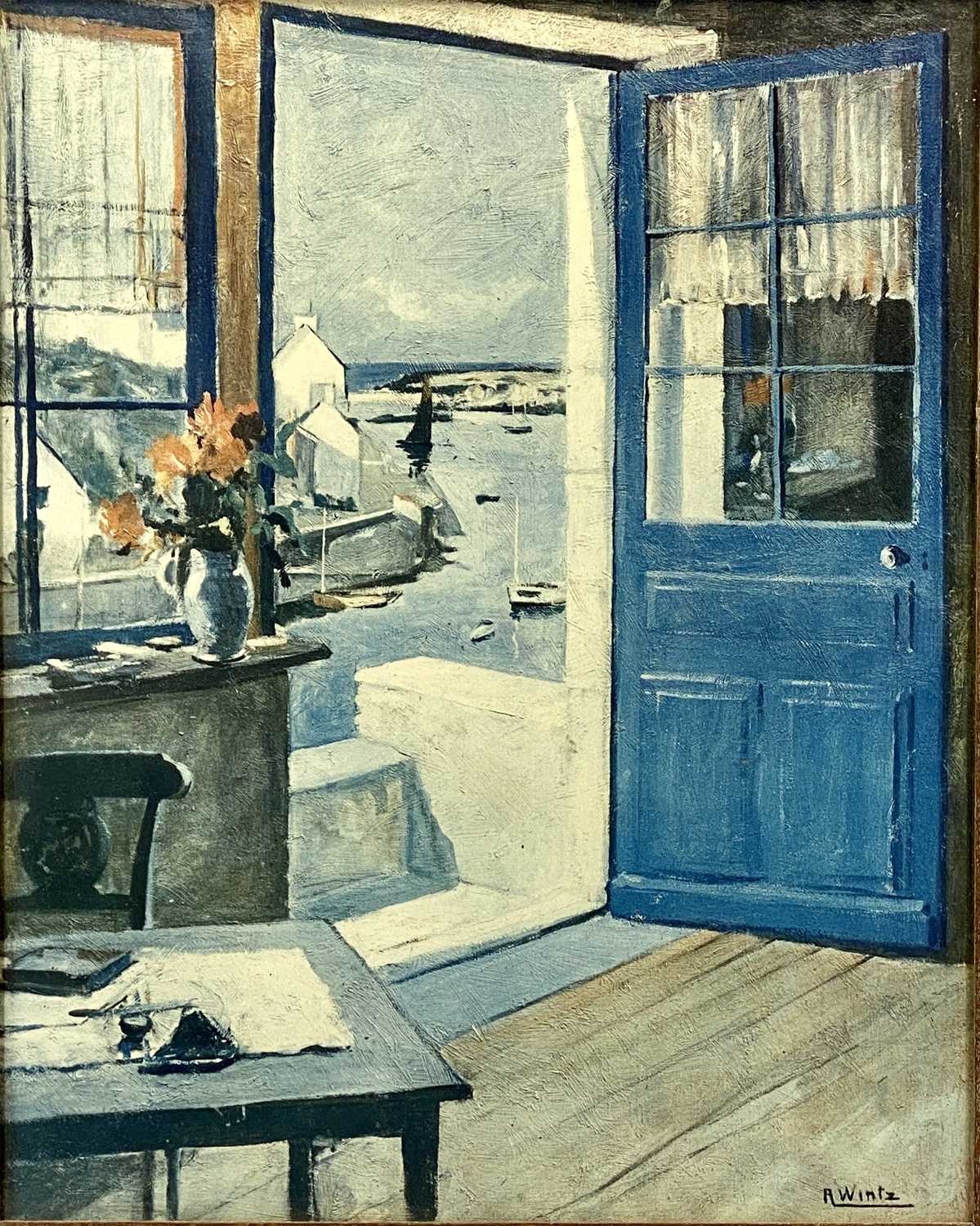 Giovanni Barbaro | Still Life of fruit; Harbour view through an open ...