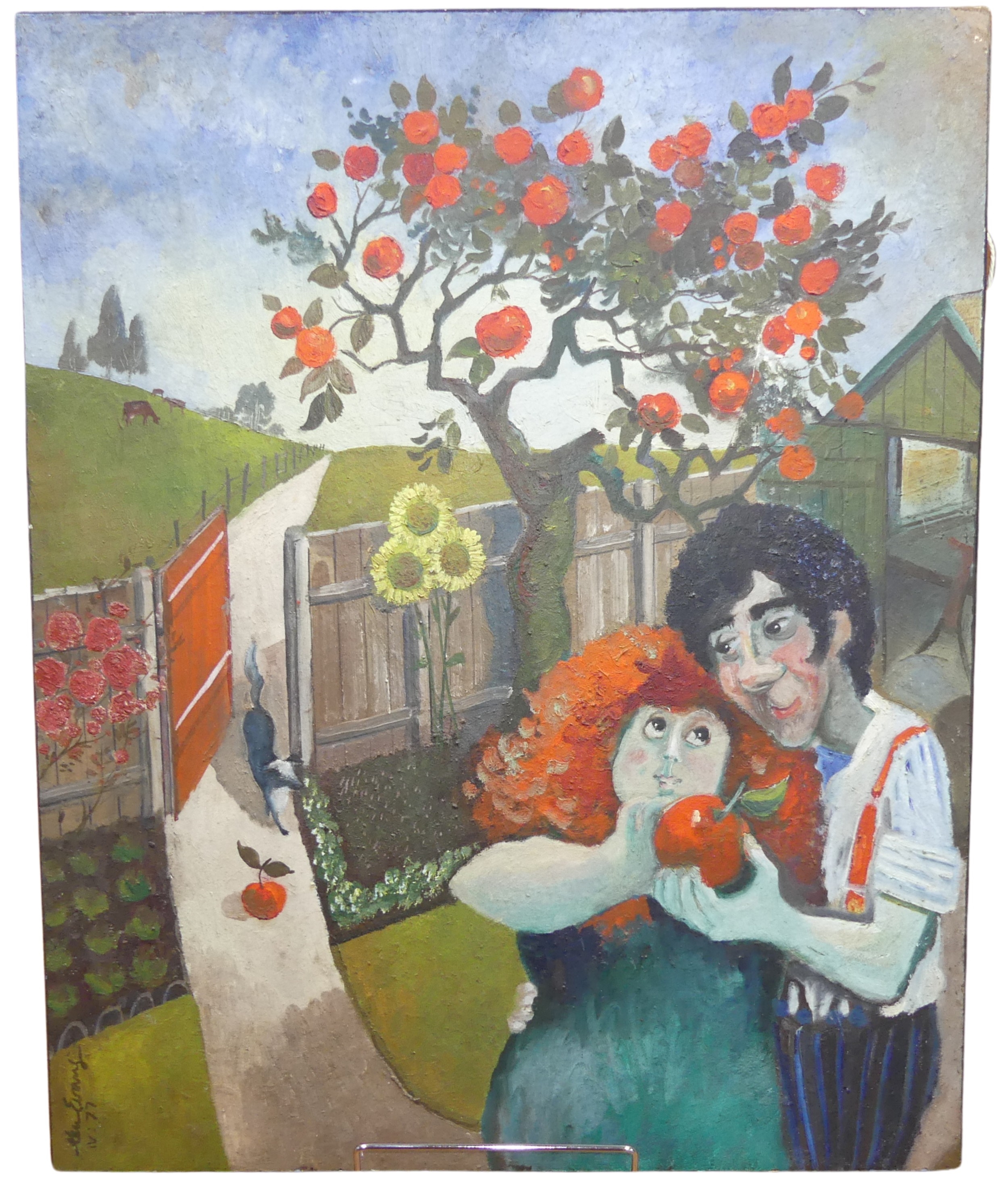 Kenneth Evans | Couple under Apple Tree | MutualArt