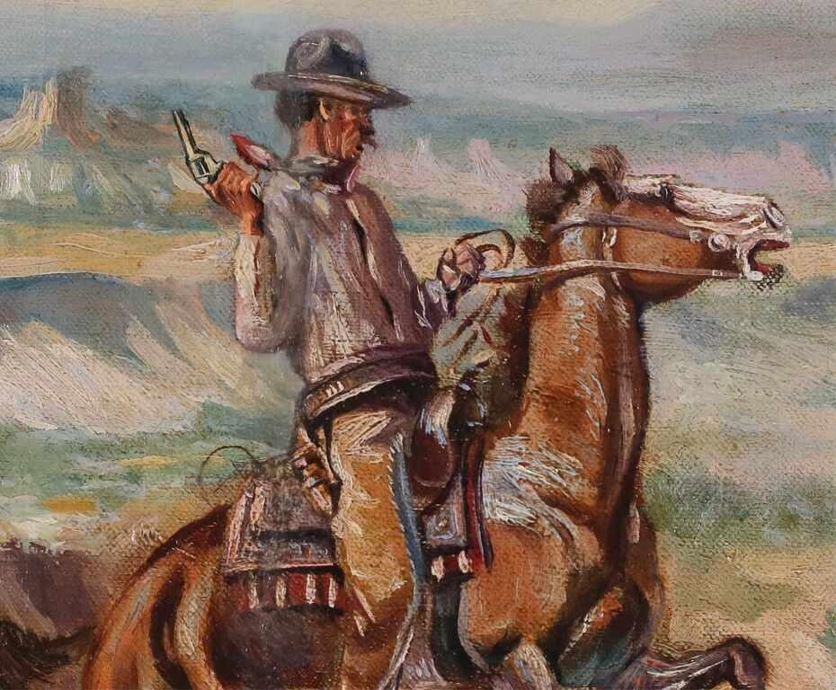 Charles Marion Russell | Roping the Steer | MutualArt