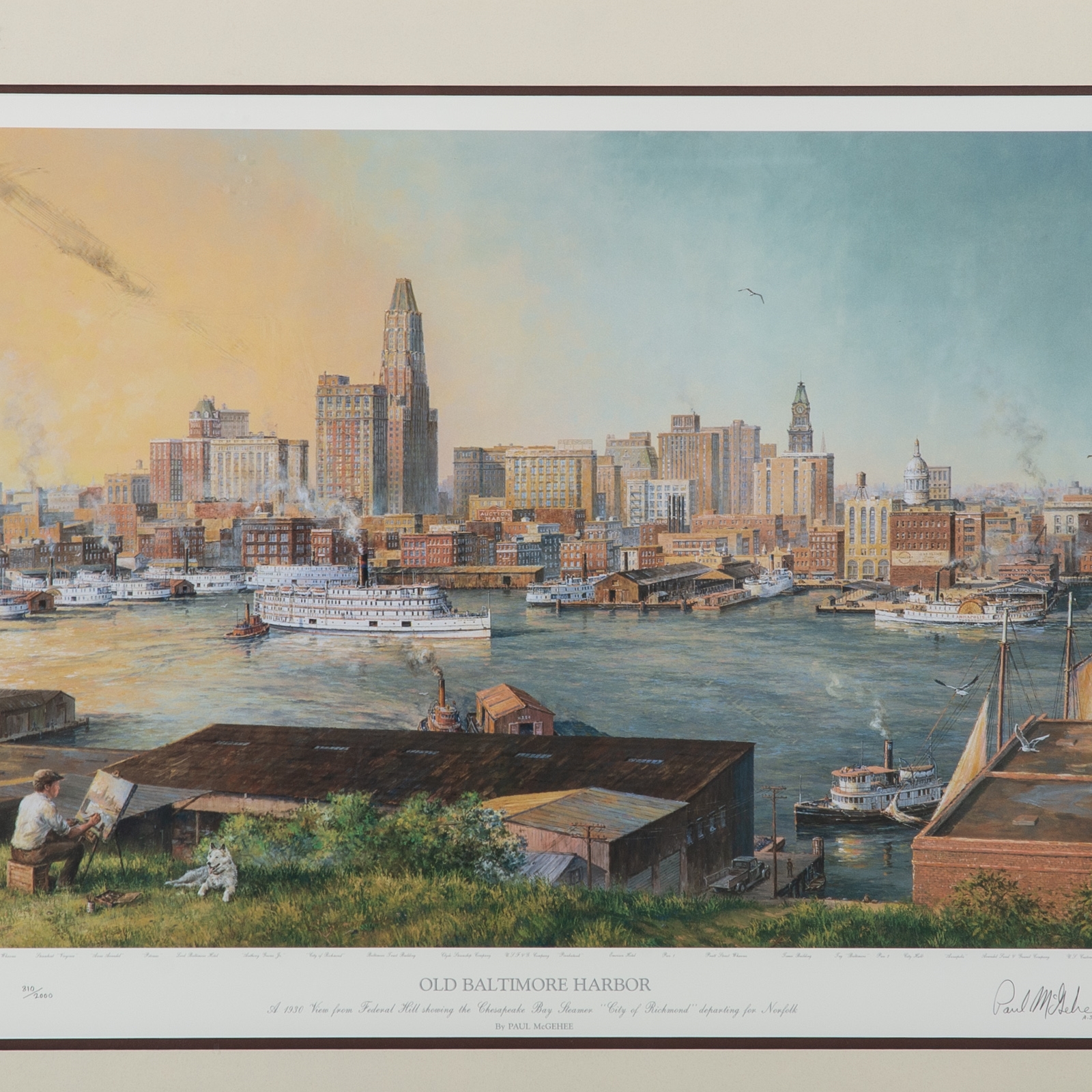 Paul McGehee | Old Baltimore Harbor | MutualArt