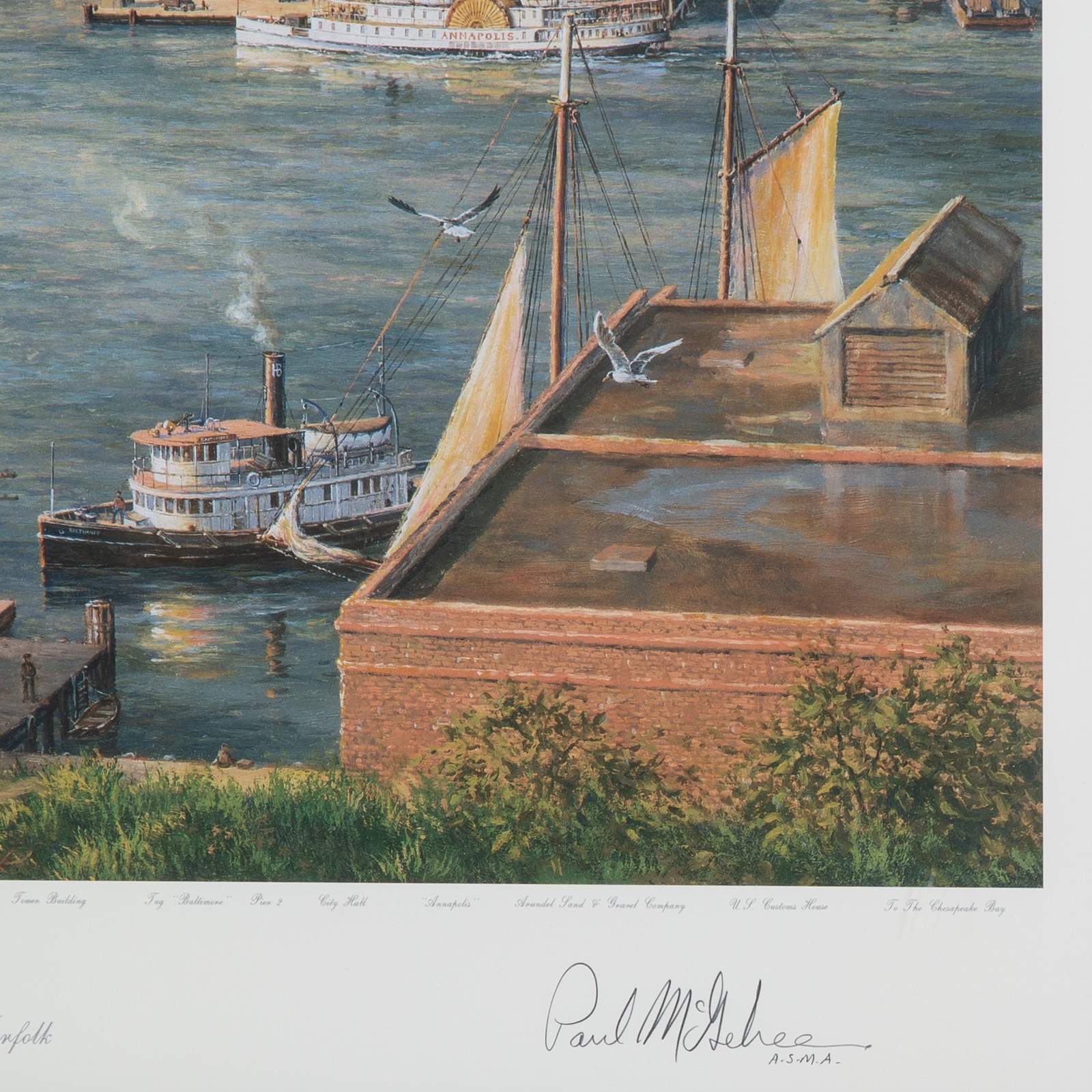 Paul McGehee | Old Baltimore Harbor | MutualArt