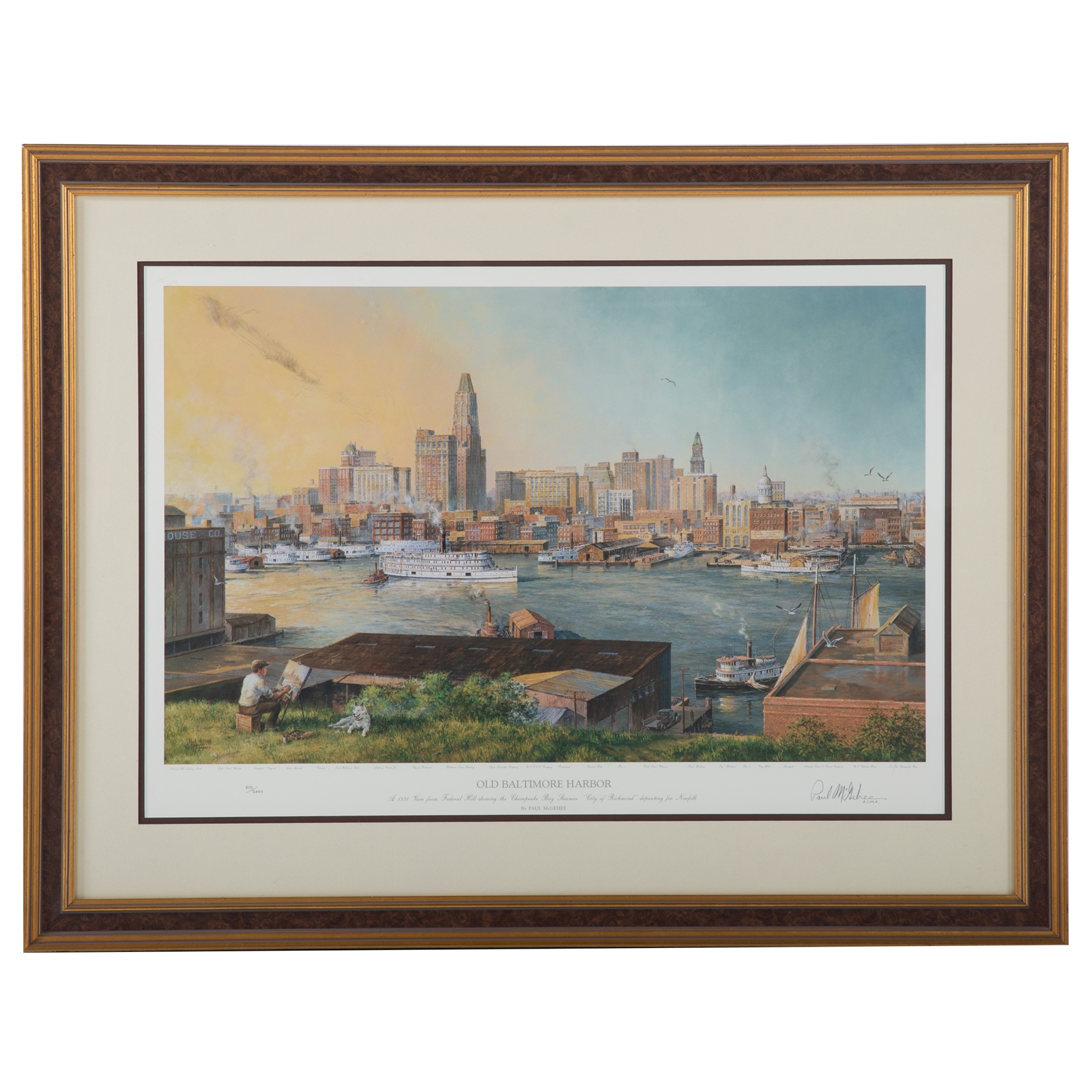 Paul McGehee | Old Baltimore Harbor | MutualArt