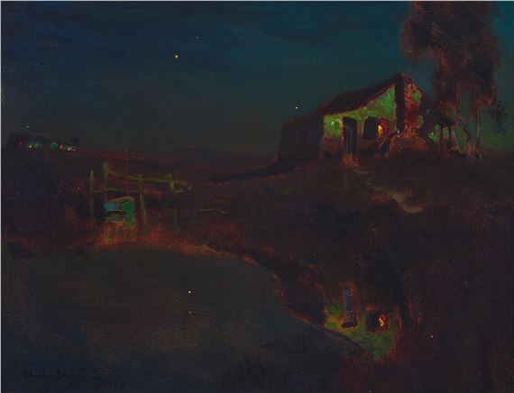 Charles Rollo Peters | The Sherman Rose Adobe (1910) | MutualArt