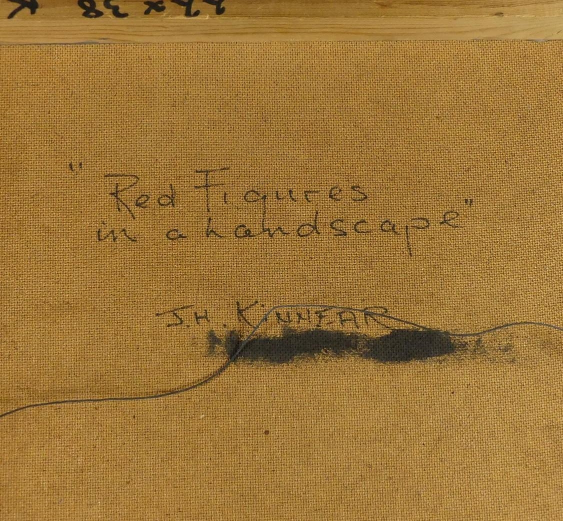 John H. Kinnear | Red Figures in a Landscape (1965) | MutualArt