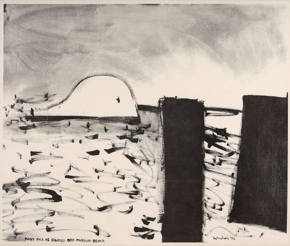 Colin McCahon | Moby Dick is Sighted off Muriwai Beach (72) | MutualArt
