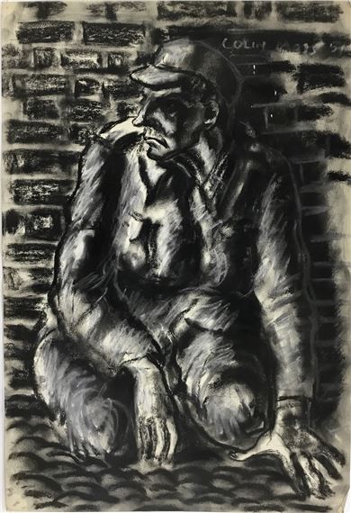 Colin Moss | Crouching soldier (1951) | MutualArt