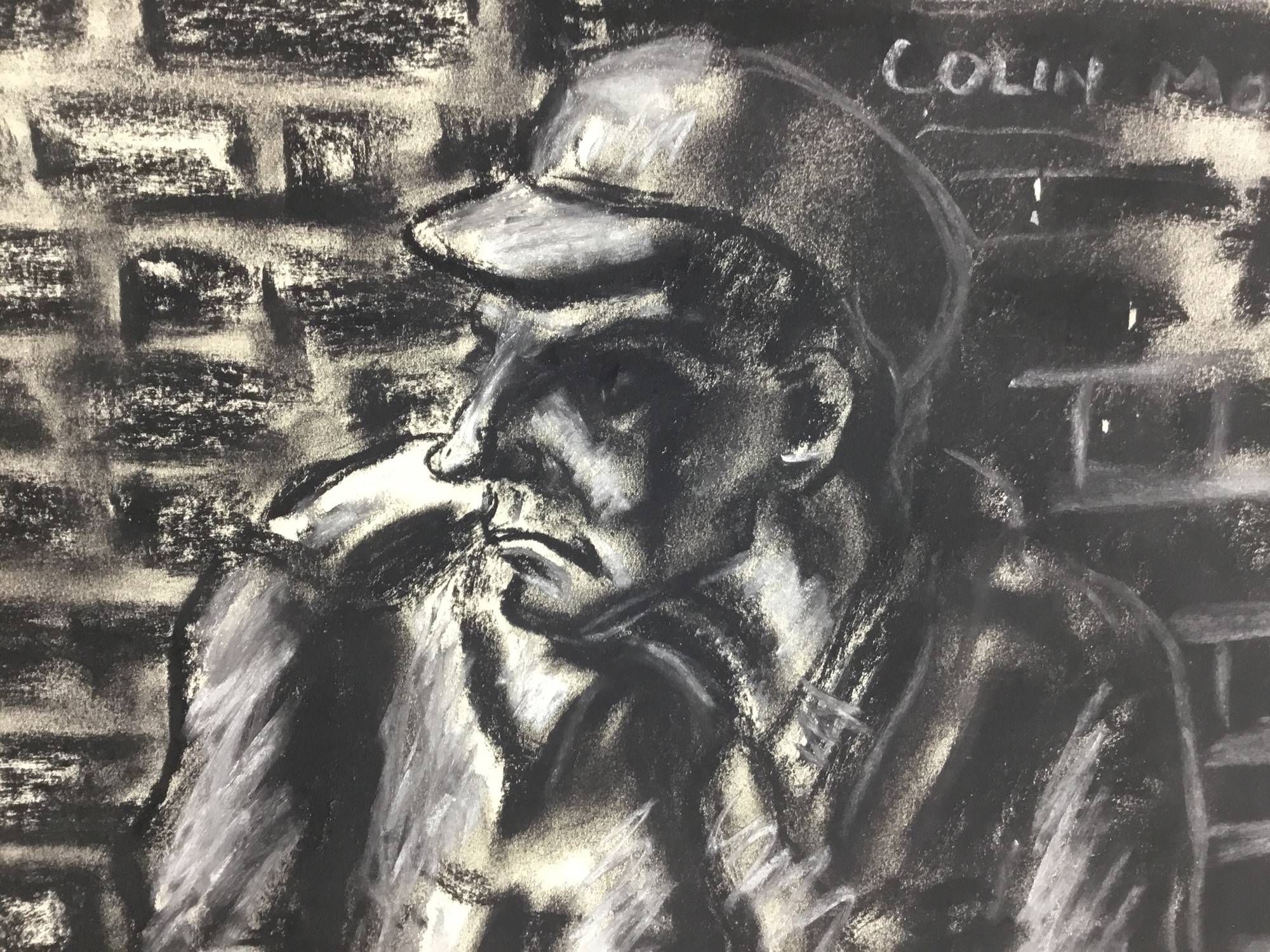 Colin Moss | Crouching soldier (1951) | MutualArt