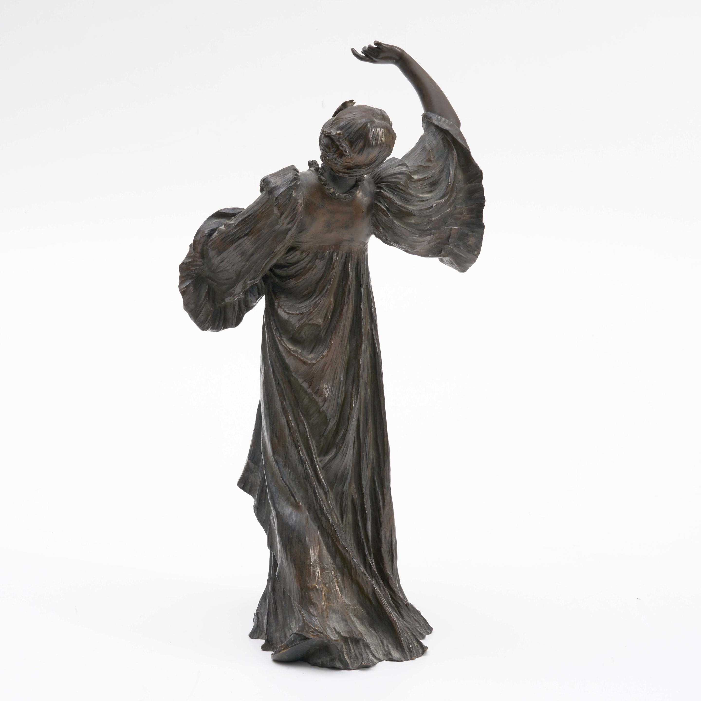 Agathon Léonard | Bronze Depiction of Danseuse Au Cothurne, | MutualArt
