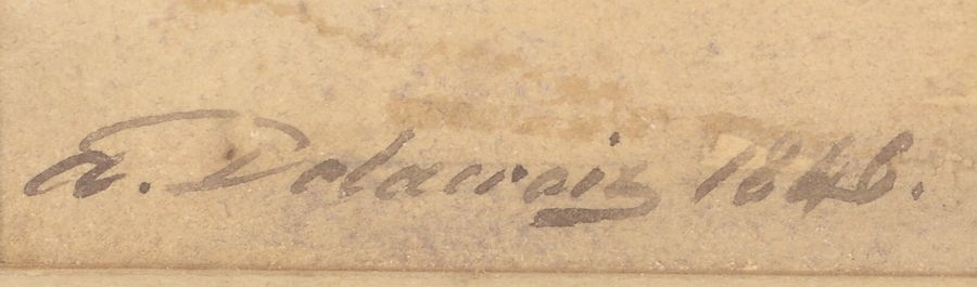 Auguste Delacroix | Cavalier Hussard (1846) | MutualArt