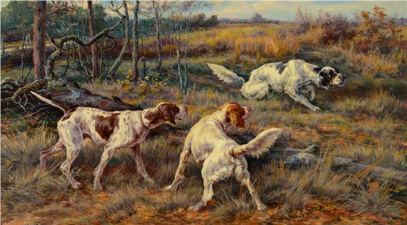 Edmund Henry Osthaus | Setters on Point | MutualArt