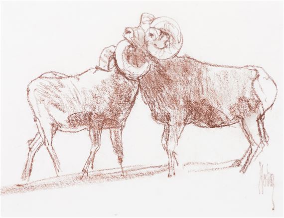 Bob Kuhn | Bighorn Sheep | MutualArt