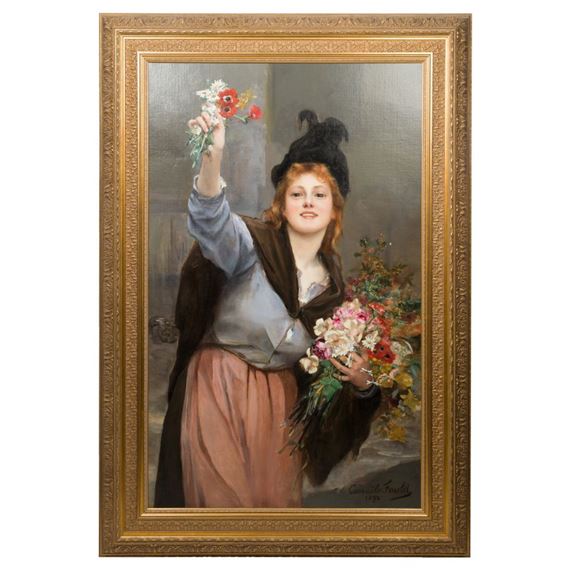 Consuelo Fould | A flower vendor (1892) | MutualArt