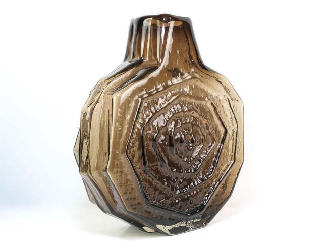 Geoffrey Baxter | a Banjo glass vase, in grey colourway | MutualArt