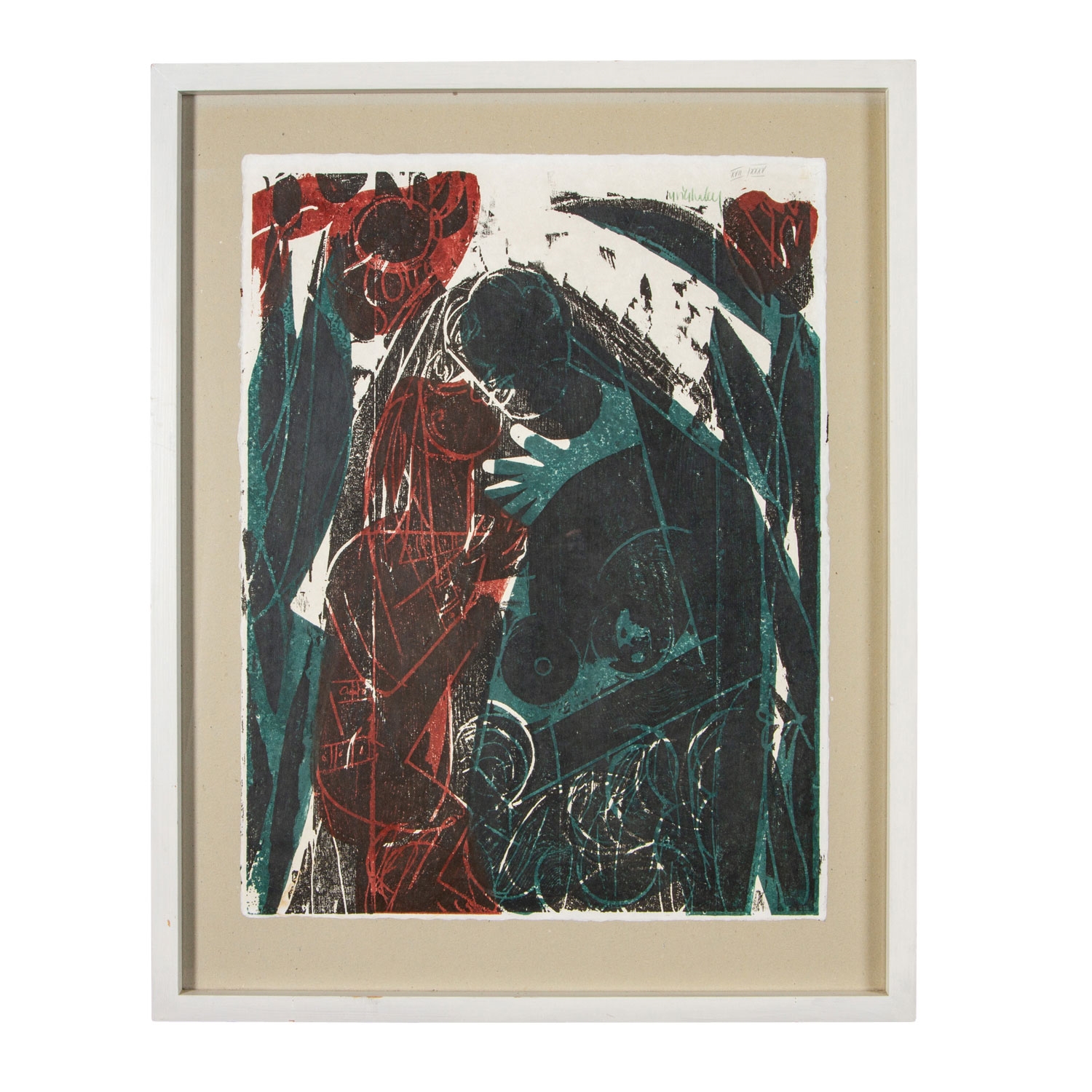 HAP Grieshaber | Couple between flowering plants | MutualArt