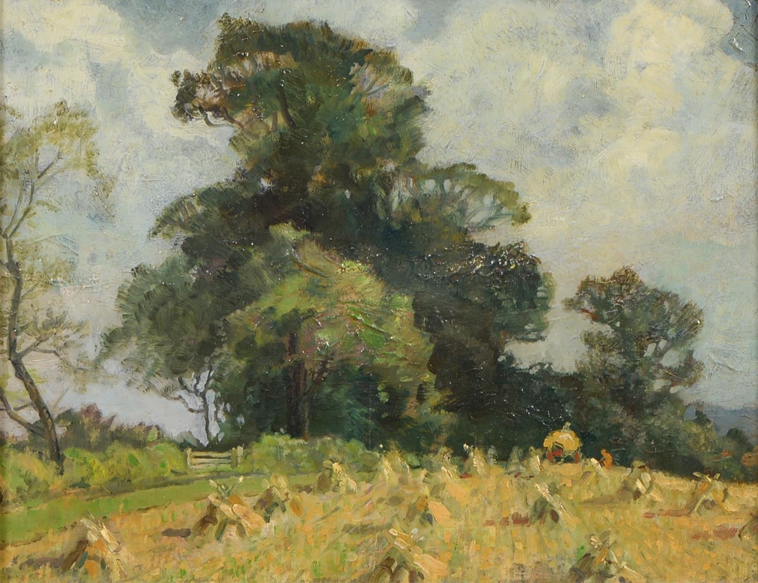 Ernest E. Perry | - Corn Stooks, (1943) | MutualArt