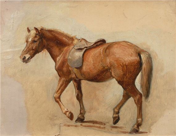 Alfred William Strutt | PORTRAIT OF CHESTNUT HORSE (19th Century ...