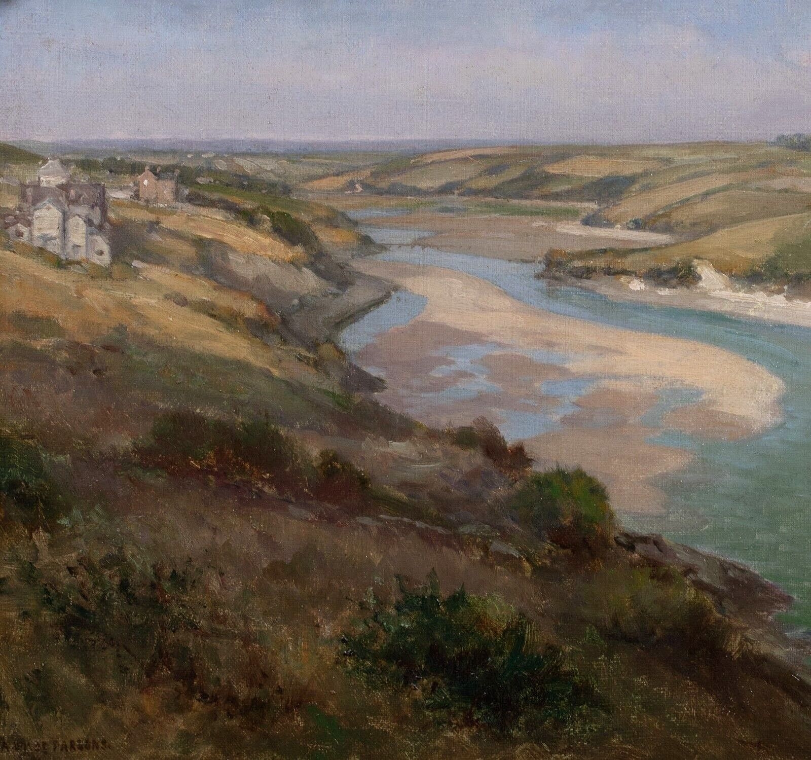 Arthur Wilde Parsons | VIEW OF THE GANNEL ESTUARY CRANTOCK (19th ...