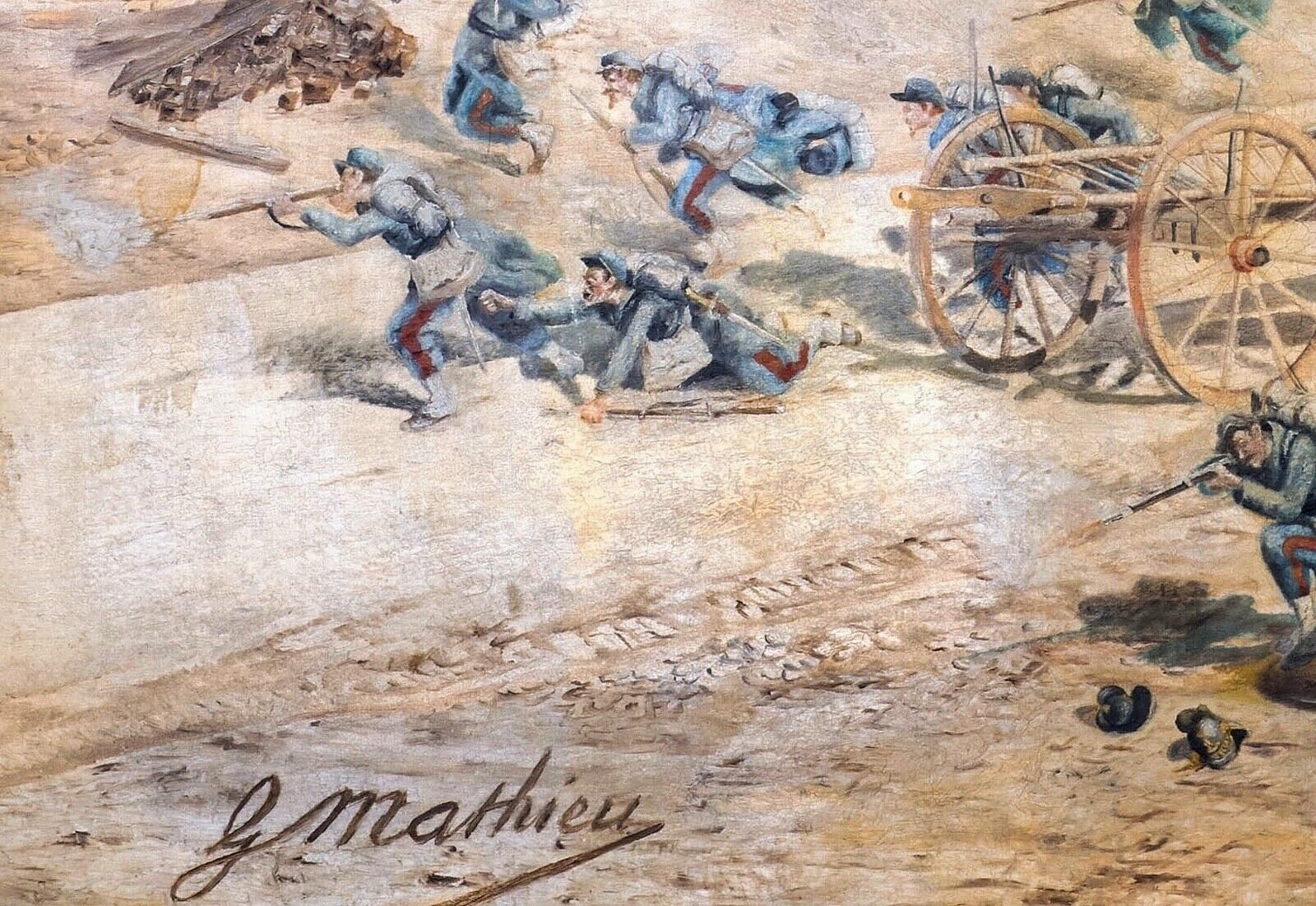 Gustav Mathieu | FRANCO-PRUSSIAN WAR BATTLE OF GAVELOTTE (1870) | MutualArt