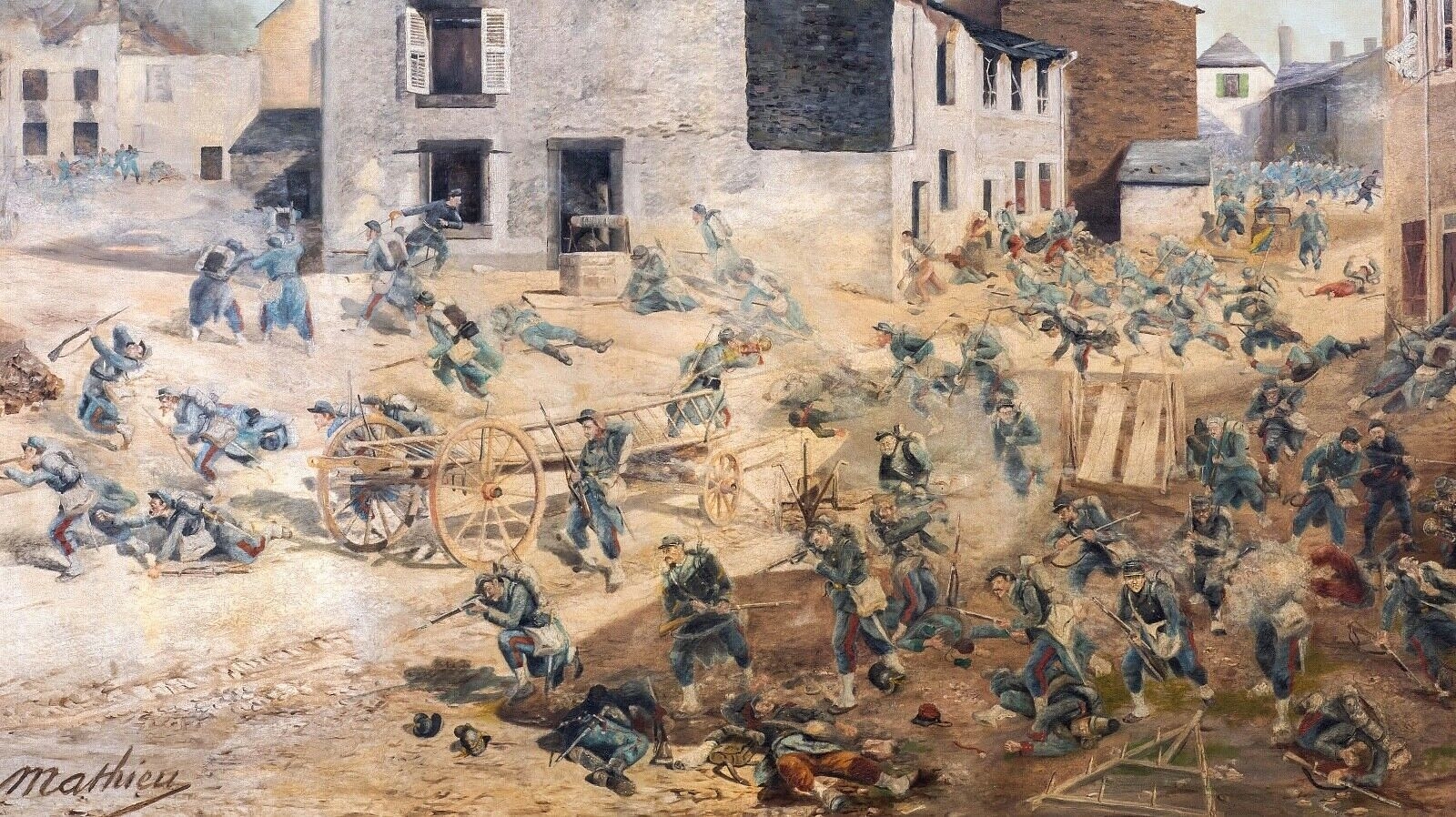 Gustav Mathieu | FRANCO-PRUSSIAN WAR BATTLE OF GAVELOTTE (1870) | MutualArt