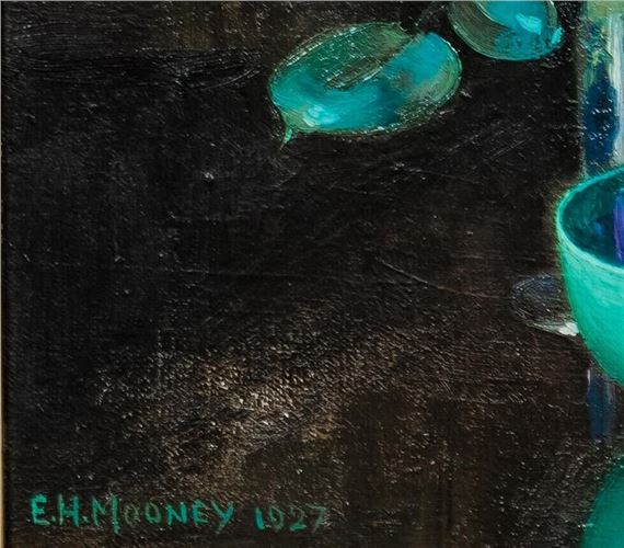 Edward Hartley Mooney | STILL LIFE OF FLOWERS CAMELLIA'S IN GLASS VASE ...