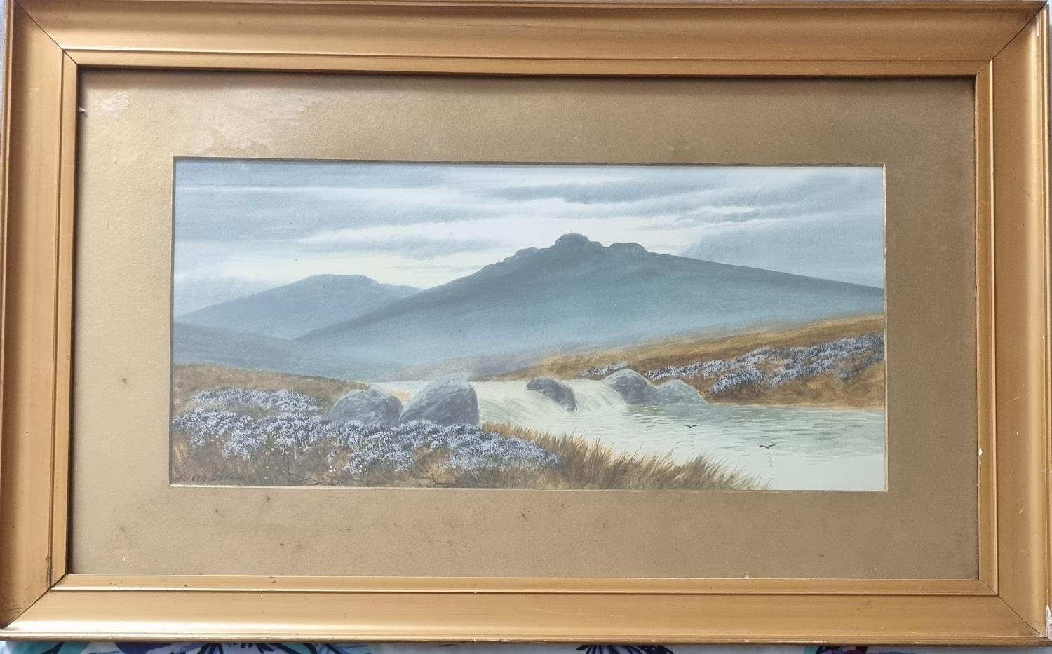 Alfred Graham | Mountainous scenes with heather to the fore | MutualArt