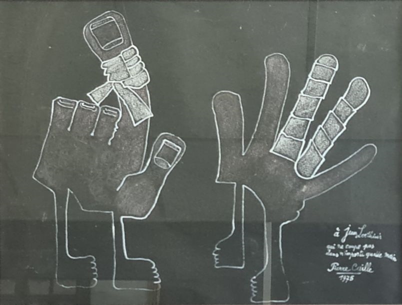 Pierre Caille | Surrealist and anthropomorphic hands with bandages ...
