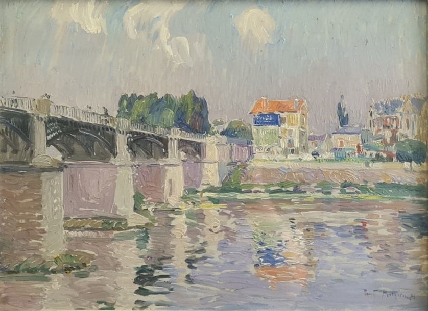 Paul Mathieu | View of the bridge at Chatou | MutualArt